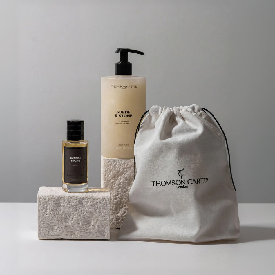 Suede & Stone | Fragrance & Body Wash Bundle – Thomson Carter
